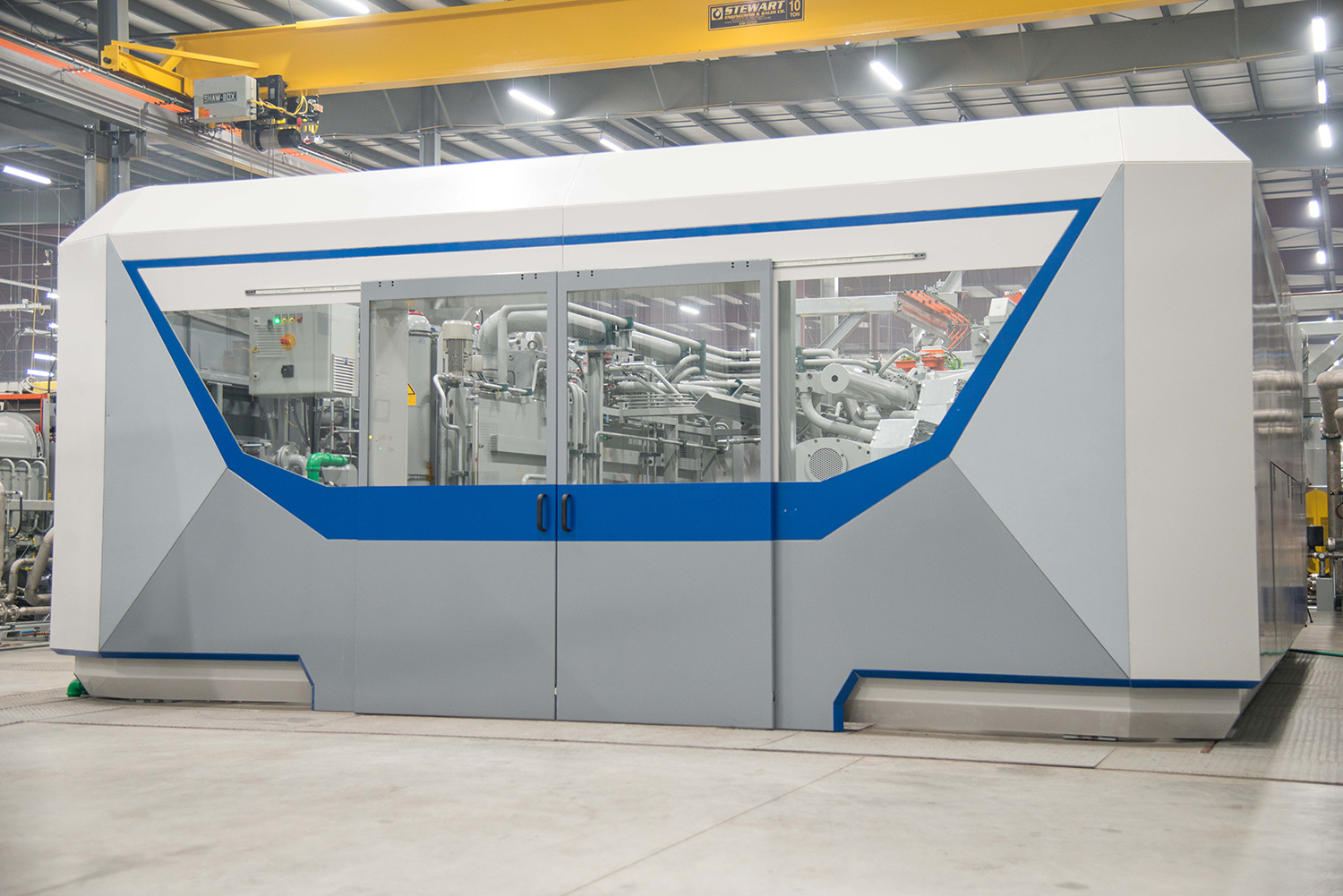 Industriedesign für die Einhausung der HybrEx Strangpressen